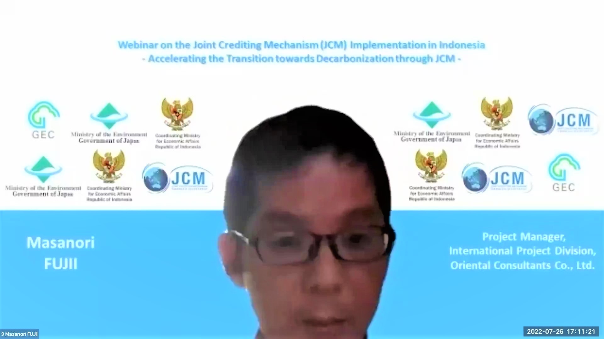 Result of Webinar on the Joint Crediting Mechanism (JCM) Implementation ...