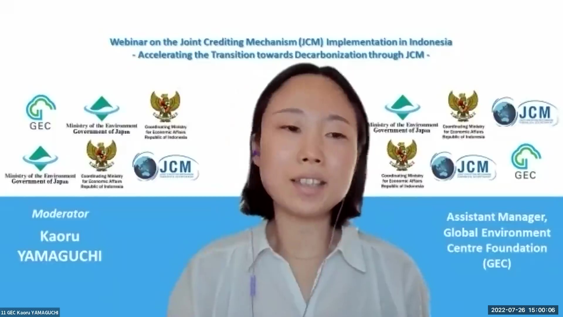 Result of Webinar on the Joint Crediting Mechanism (JCM) Implementation ...